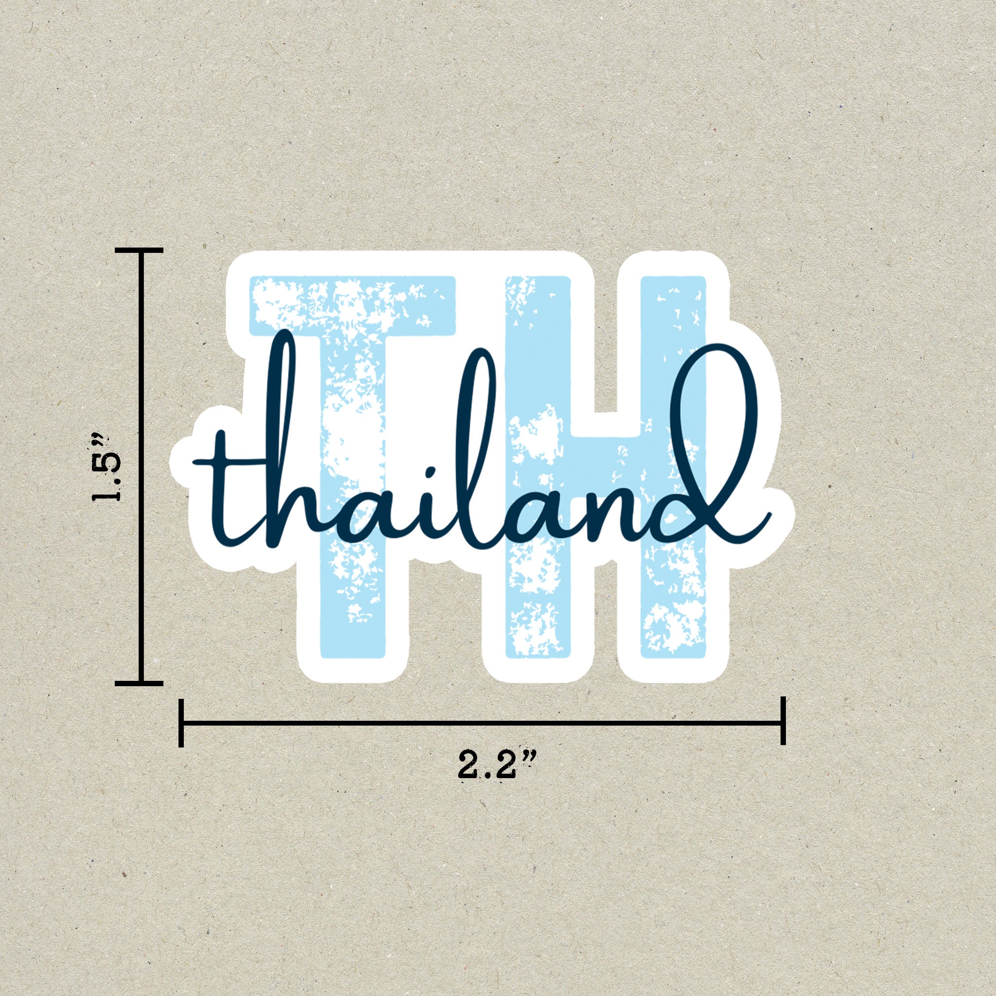 Thailand Country Code Sticker – TravelBeeTags