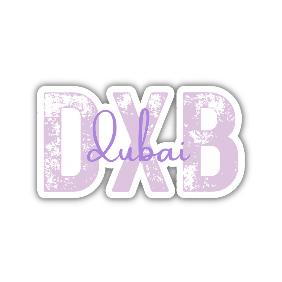 DXB Dubai Airport Code Sticker TravelBeeTags dxb-dubai-airport-code-sticker-travelbeetags