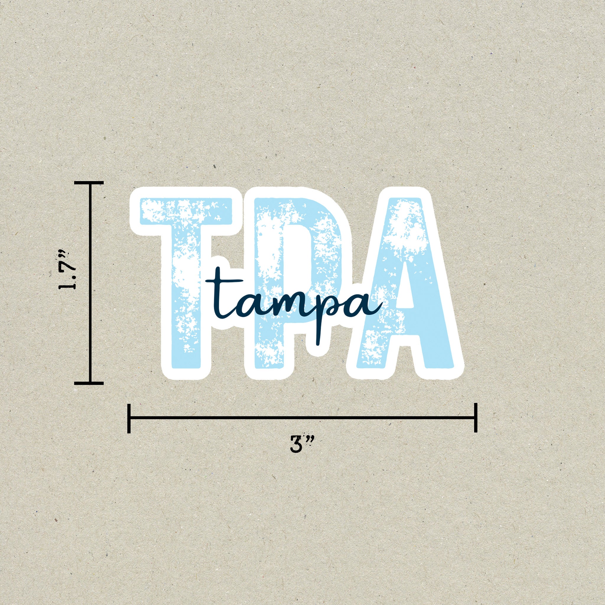TPA Tampa Airport Code Sticker – TravelBeeTags